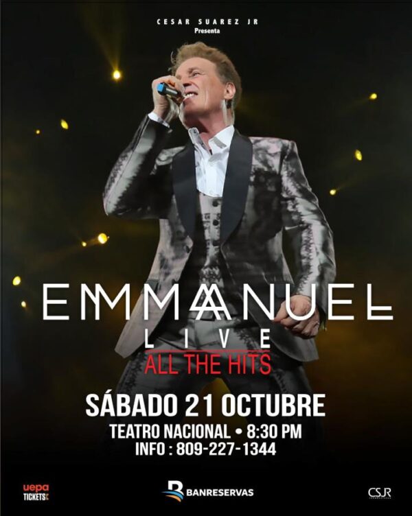 Emmanuel Live All The Hits – Teatro Nacional Eduardo Brito